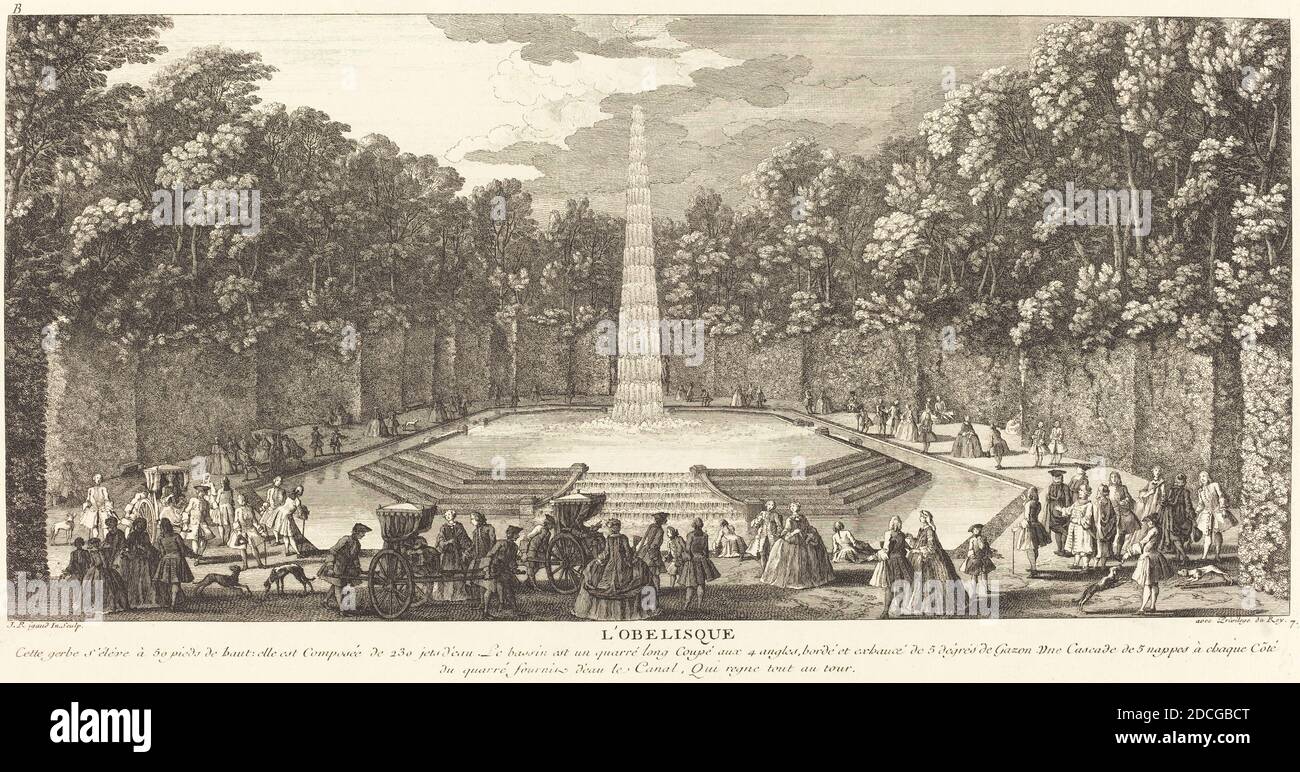 Jean-Baptiste Rigaud, (artist), French, active 1752/1761, L'Obelisque ...