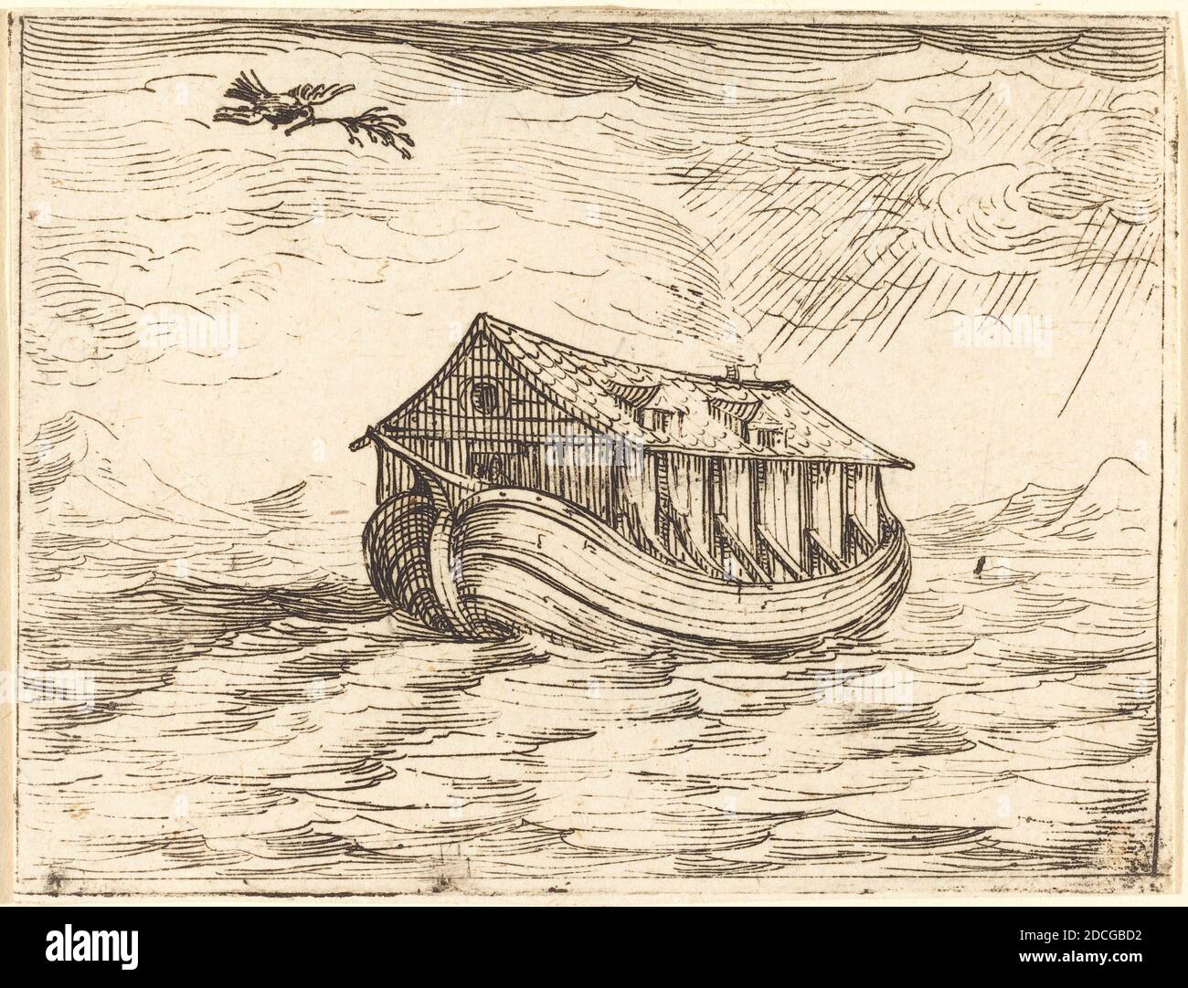 Jacques Callot, (artist), French, 1592 - 1635, Noah's Ark, The Life of ...