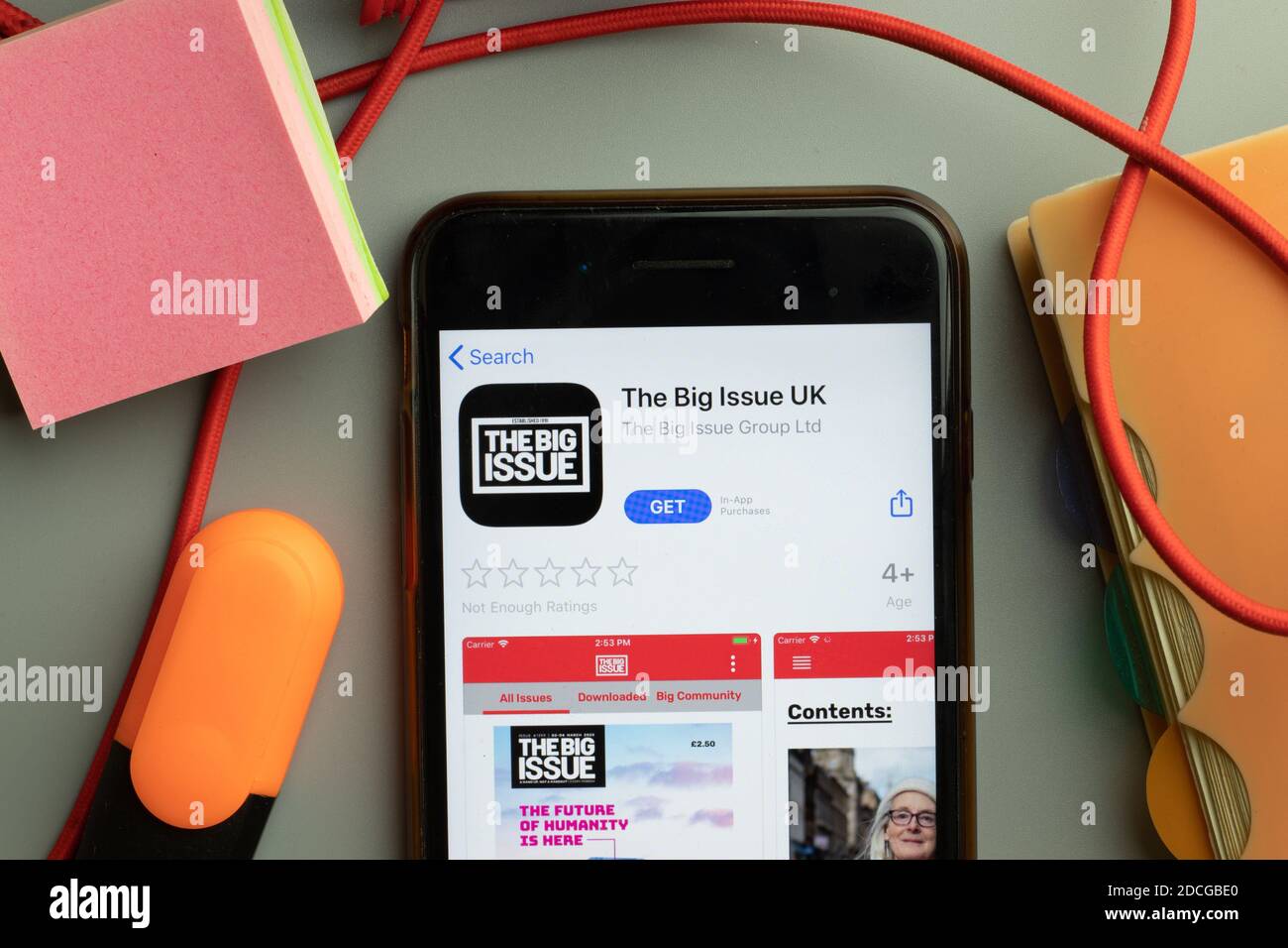 New York, United States - 7 November 2020: The Big Issue UK app store ...