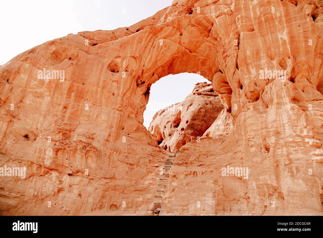The red sand rocks in Timna park, Israel. Horizontal view Stock Photo ...