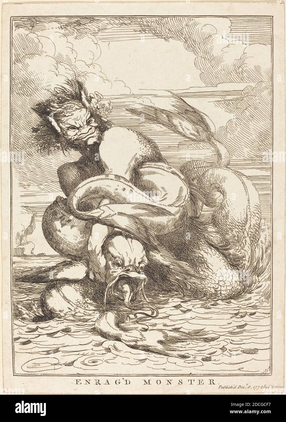 John Hamilton Mortimer, (artist), British, 1740 - 1779, Enrag'd Monster ...