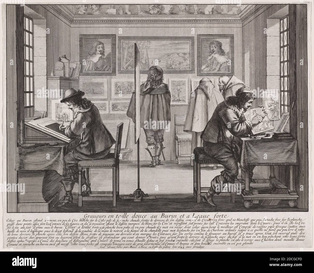 Abraham Bosse, (artist), French, 1602 - 1676, Engravers, 1642, etching ...