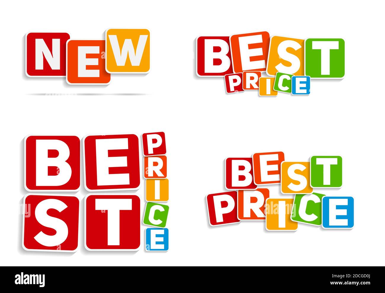New, Best Price Sign Template Illustration Stock Photo - Alamy