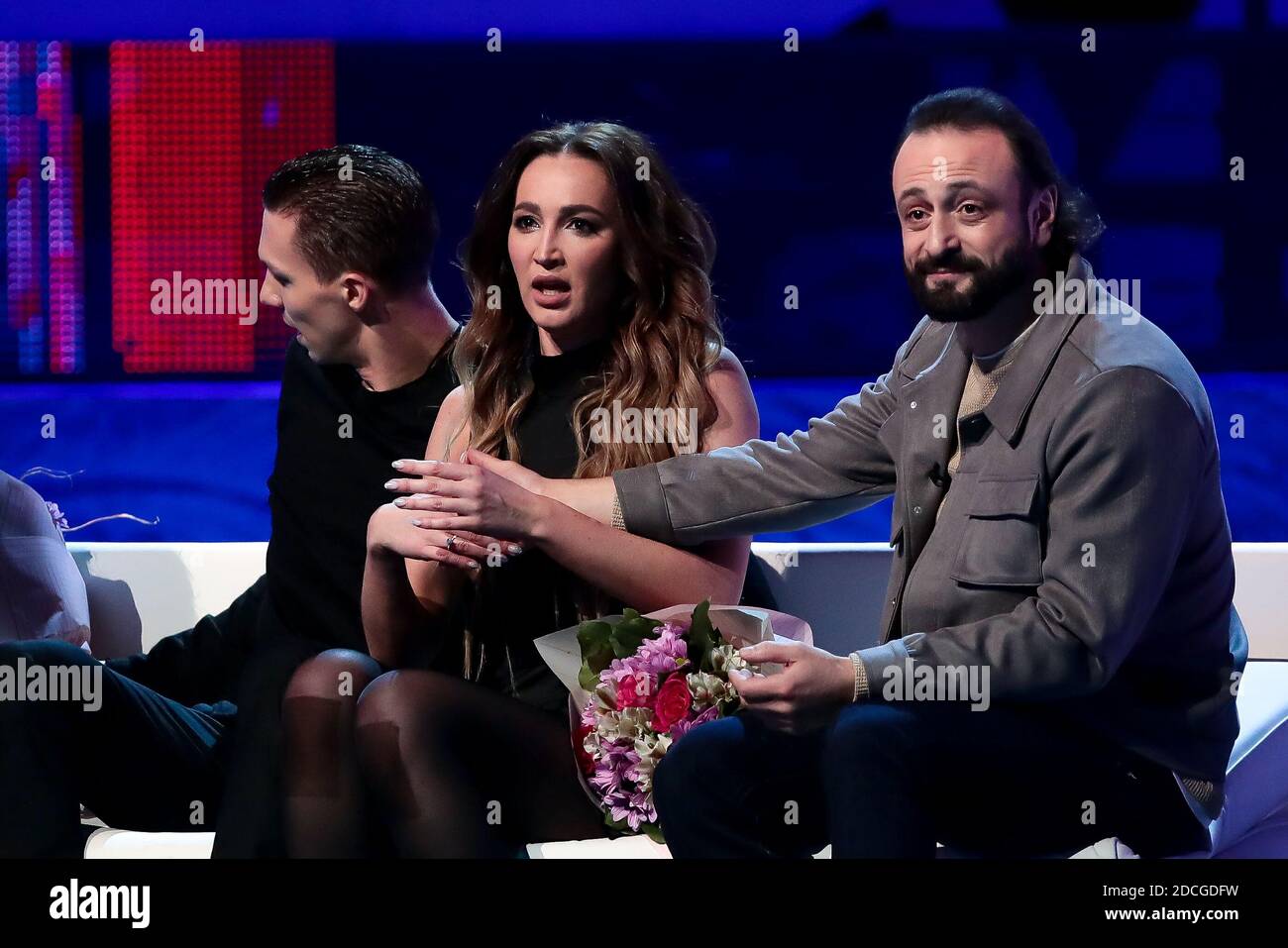 November 21, 2020. Moscow, Russia, TV show 'Ice Age' for First chanel. In picture: Olga Buzova ...