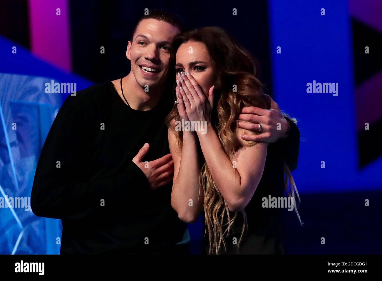 November 21, 2020. Moscow, Russia, TV show 'Ice Age' for First chanel. In picture: Olga Buzova ...