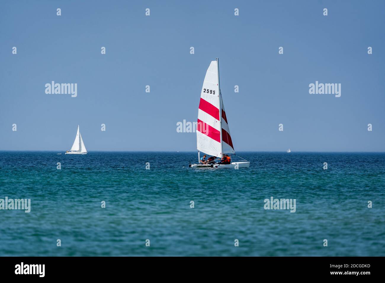 Large sail catamaran boat hi-res stock photography and images - Alamy