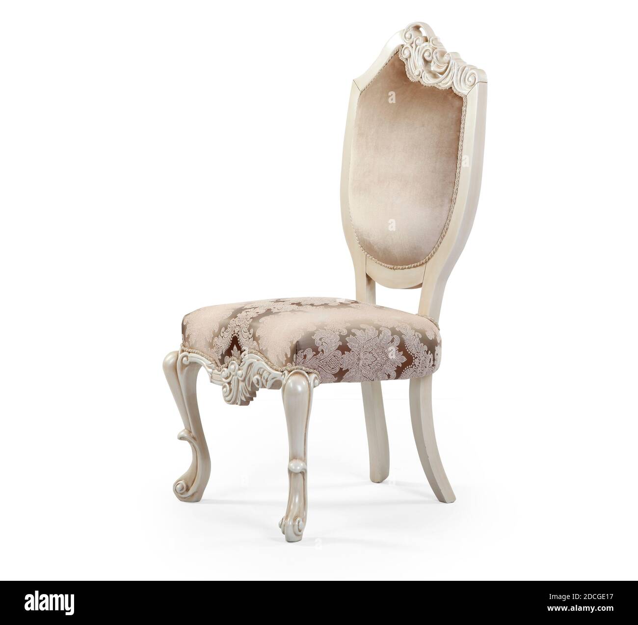 Classic single sofa isolated on white background. corner view Stock ...