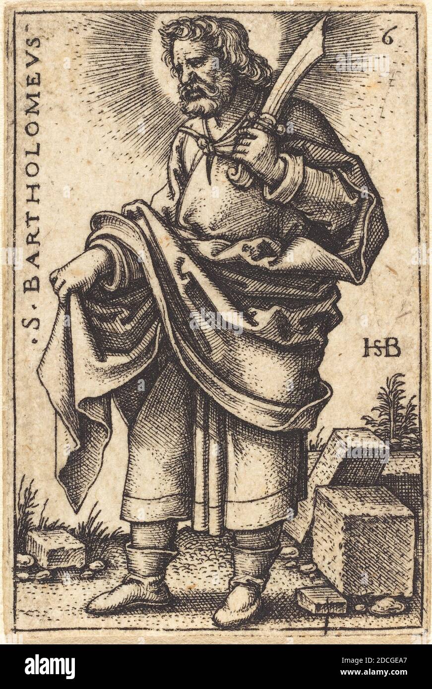 Sebald Beham, (artist), German, 1500 - 1550, Bartholomew, The Twelve ...