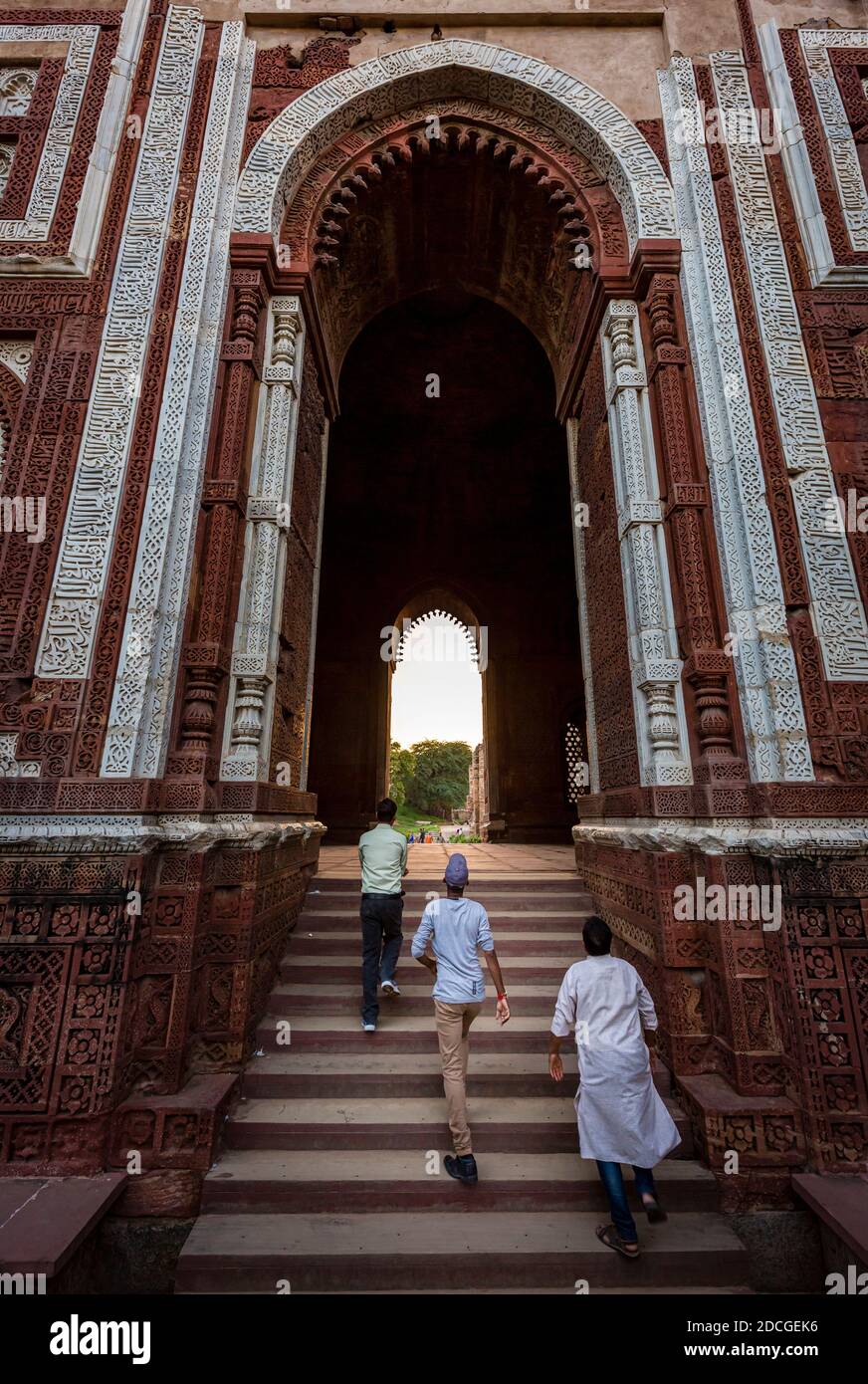 Qutub minar inside hi-res stock photography and images - Alamy