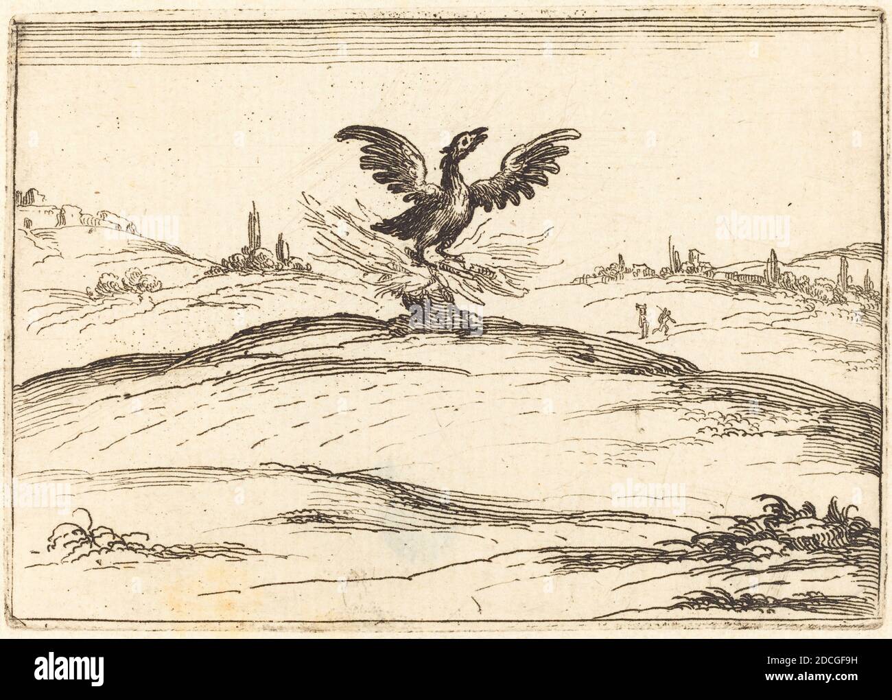 Jacques Callot, (artist), French, 1592 - 1635, Burning Phoenix, The ...