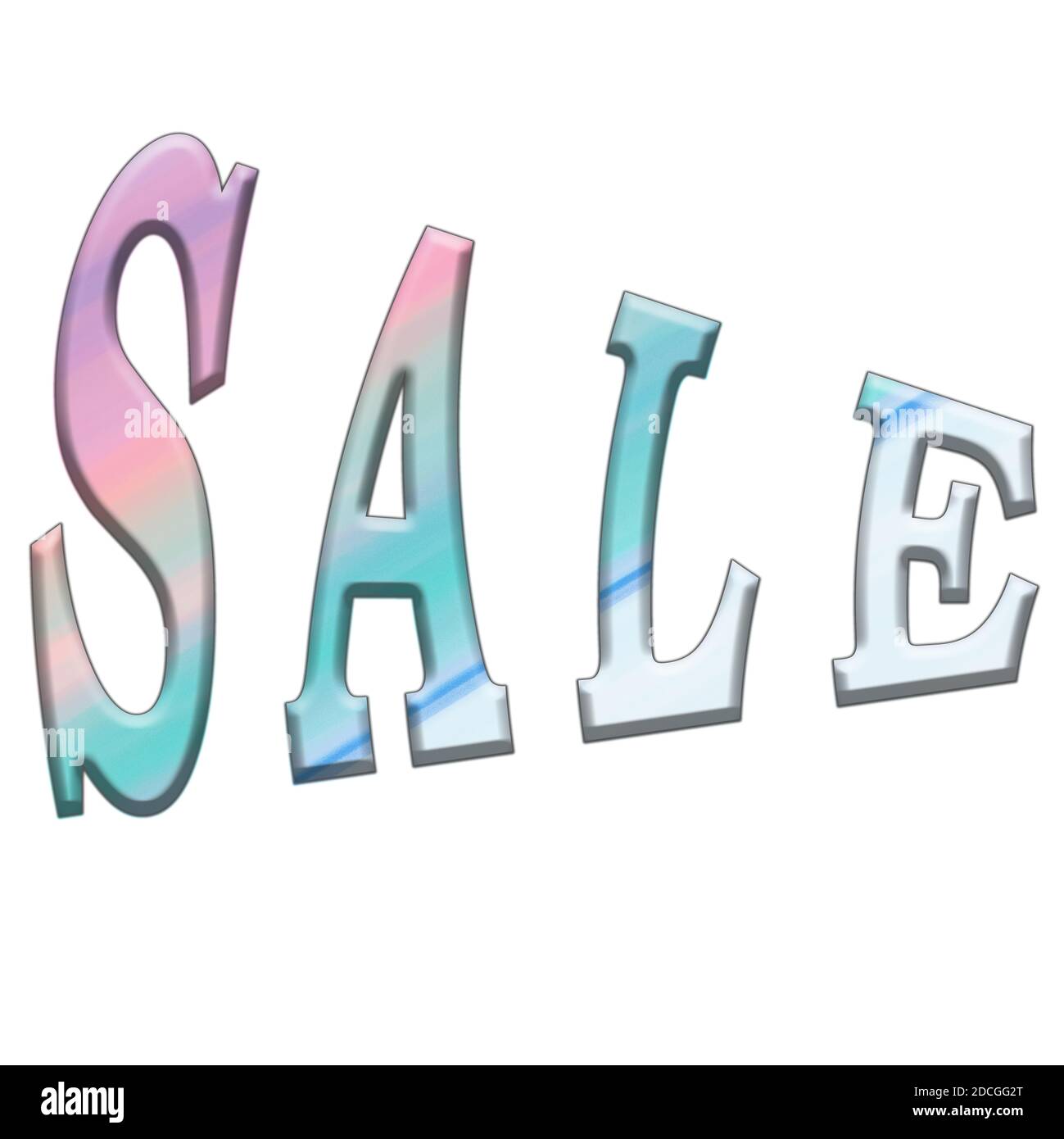 Sale lettering on white background. Sale sign Stock Photo - Alamy