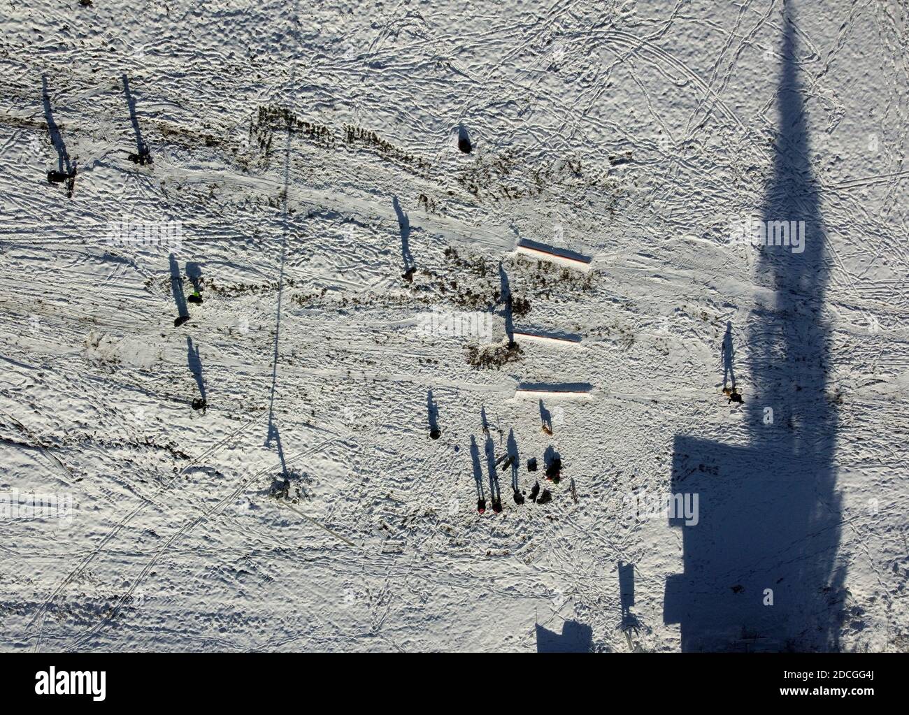 Spitzingsee, Germany. 21st Nov, 2020. Visitors enjoy the snow-covered ...