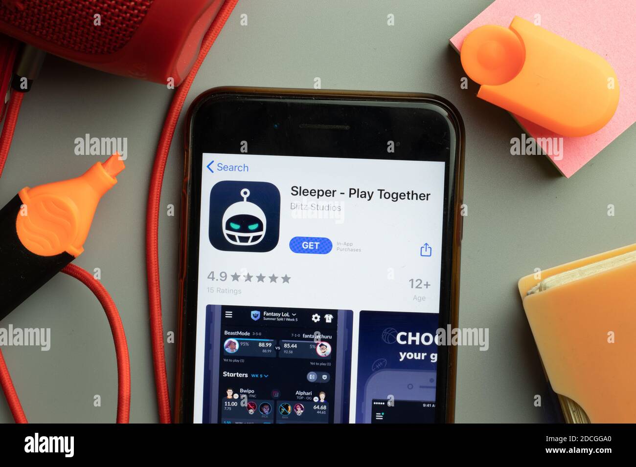 New York, United States - 7 November 2020: Phone screen close-up with ...