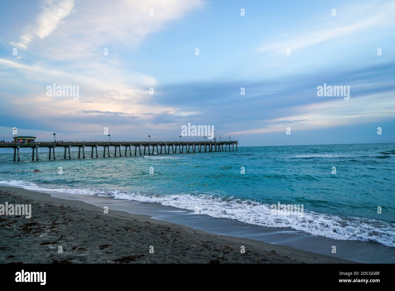 The pier in Venice Florida is great for catching sunsets and just ...