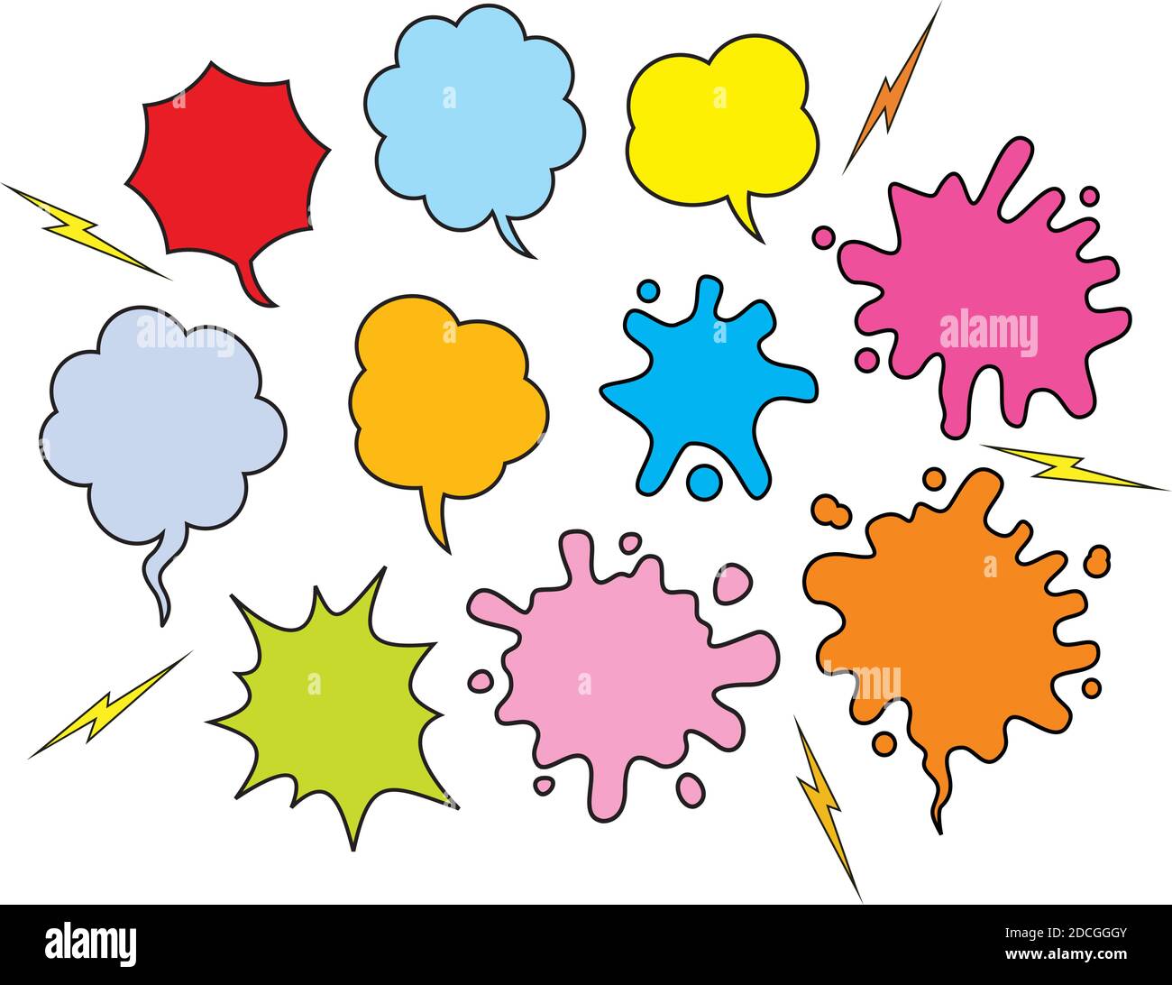 Comic balloons on white background and Boom. Vector Illustration Stock ...