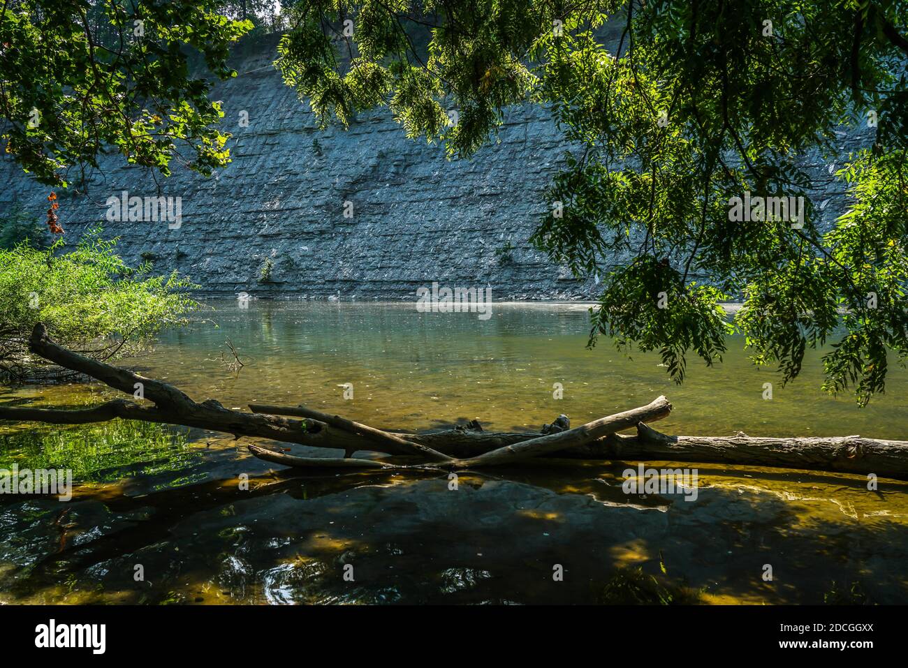 This is the Rocky River in Rocky River Park in Rocky River Ohio Stock ...