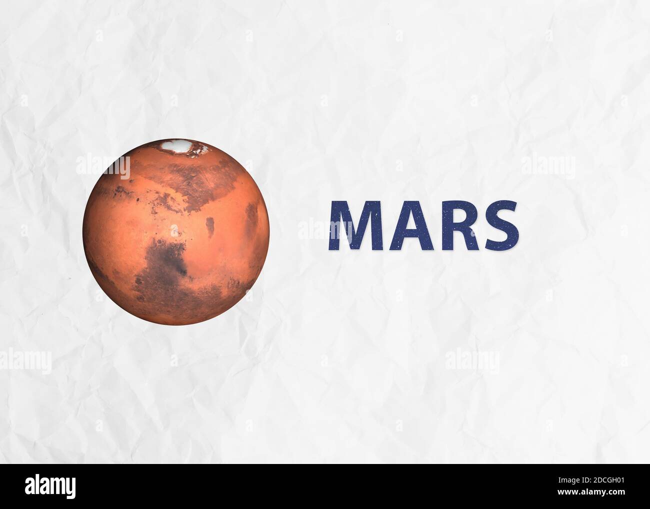 Mars planet of Solar system. Space infographics. Science fiction 3D ...