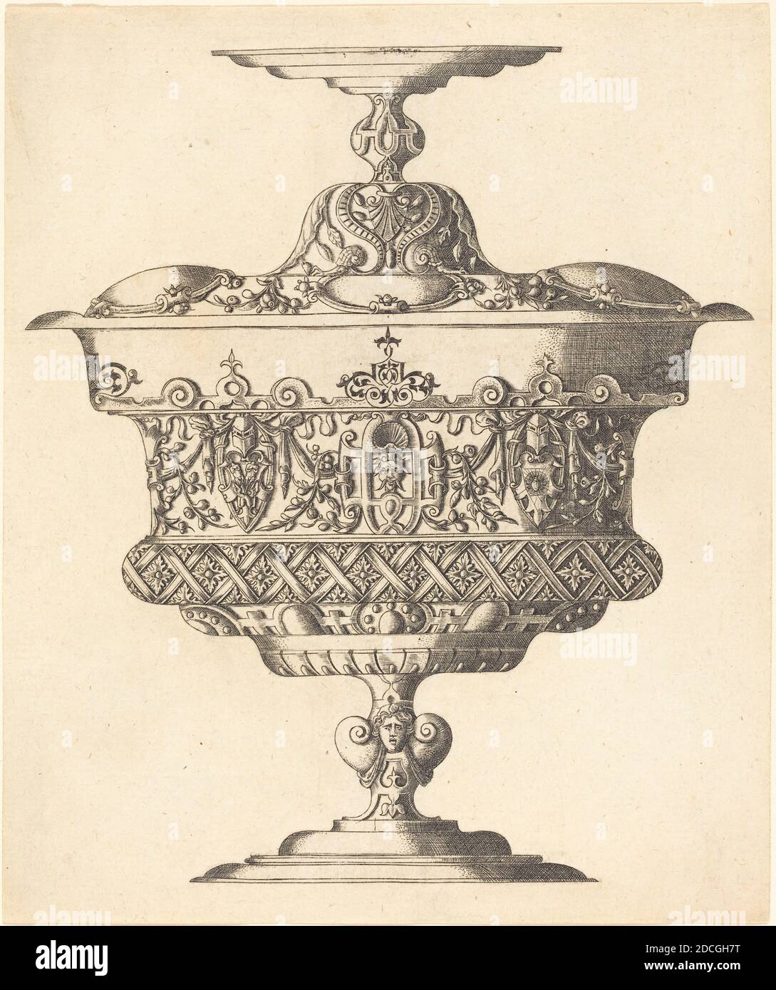 Wenzel Jamnitzer I, (artist), German, 1508 - 1585, Cup, etching Stock ...