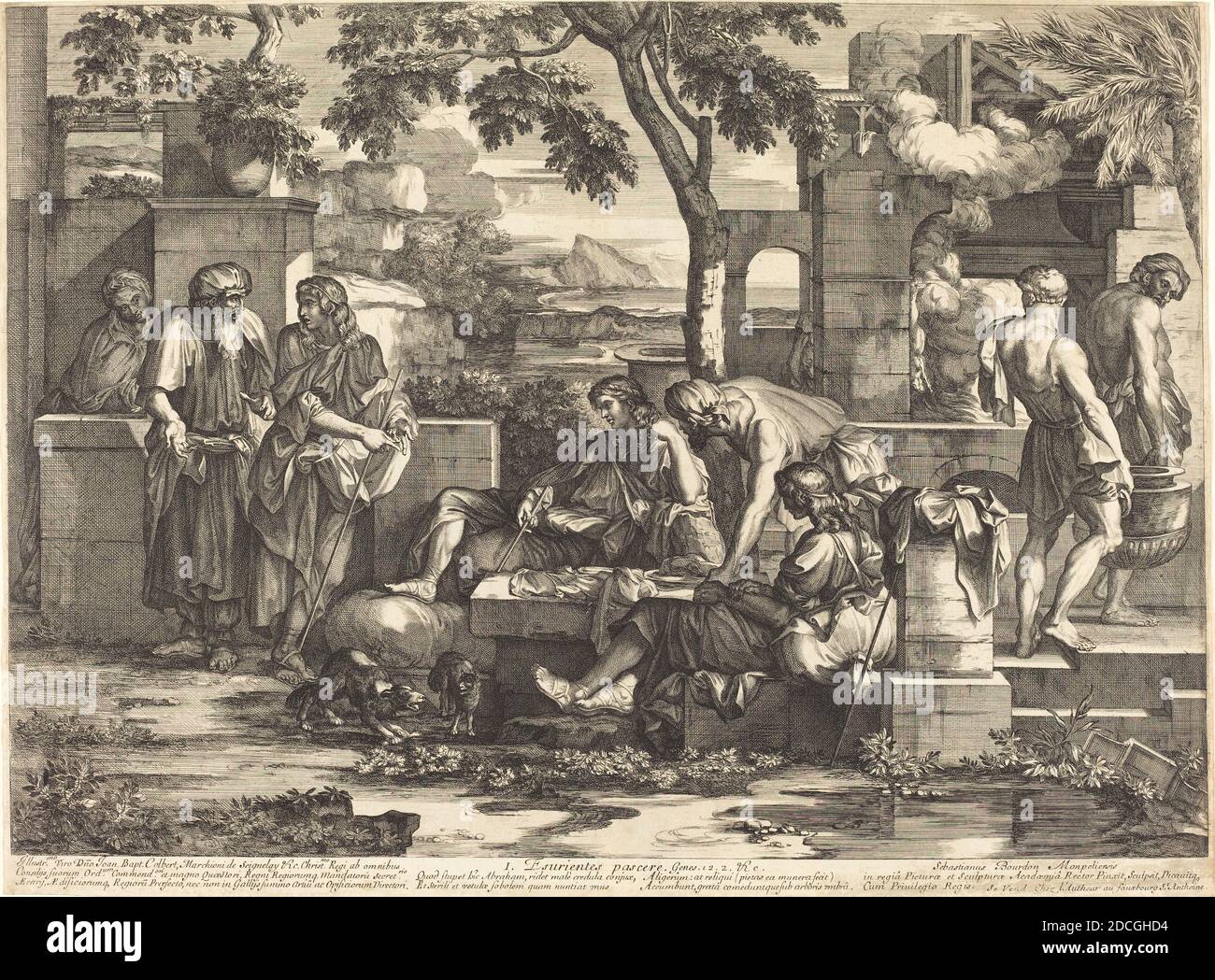 Sébastien Bourdon, (artist), French, 1616 - 1671, Esurientes pascere ...