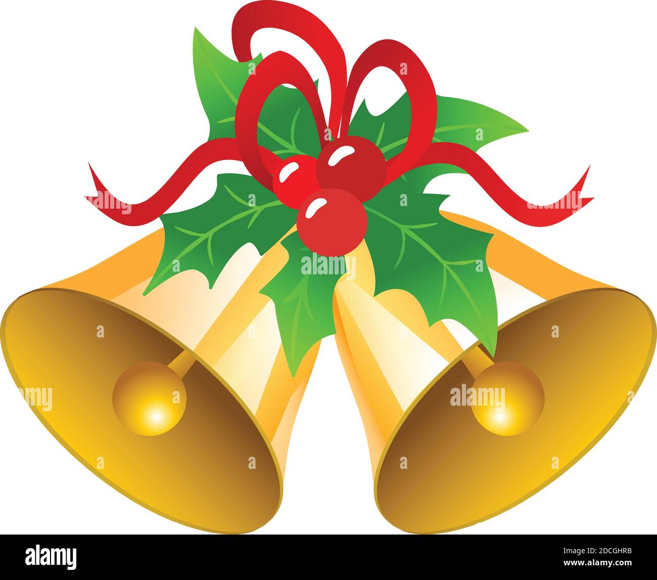 Christmas Bell Illustration Stock Vector Image & Art - Alamy