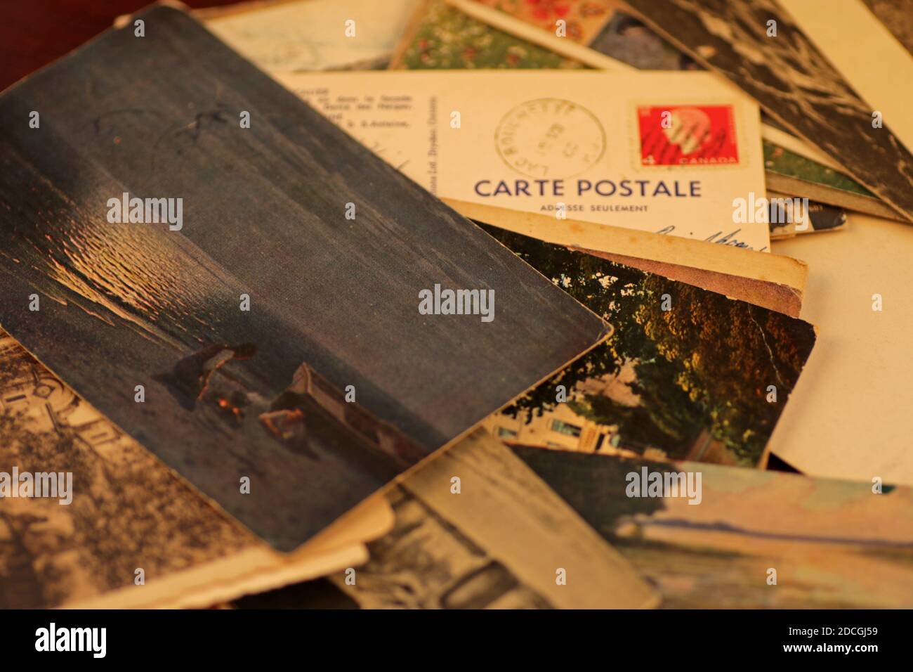 Collection old postcards hi-res stock photography and images - Alamy