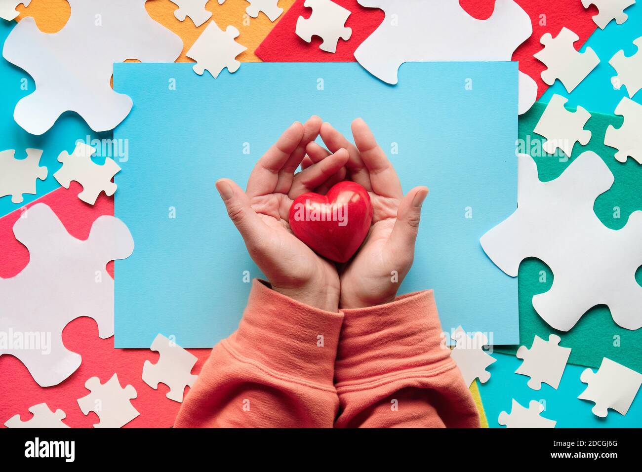 Heart and brain holding hands hi-res stock photography and images - Alamy