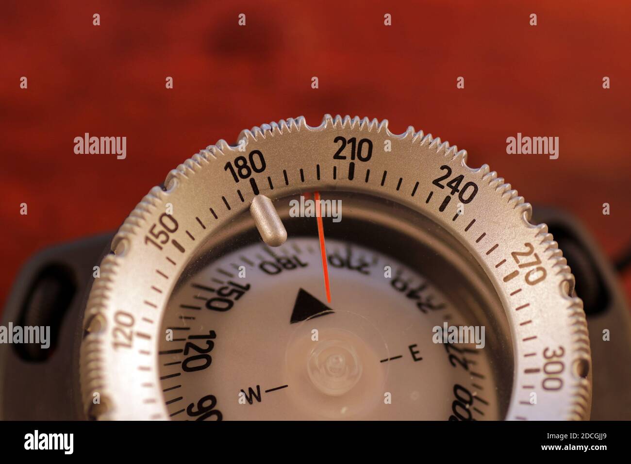 Classic compass for outdoor and underwater activity Stock Photo - Alamy
