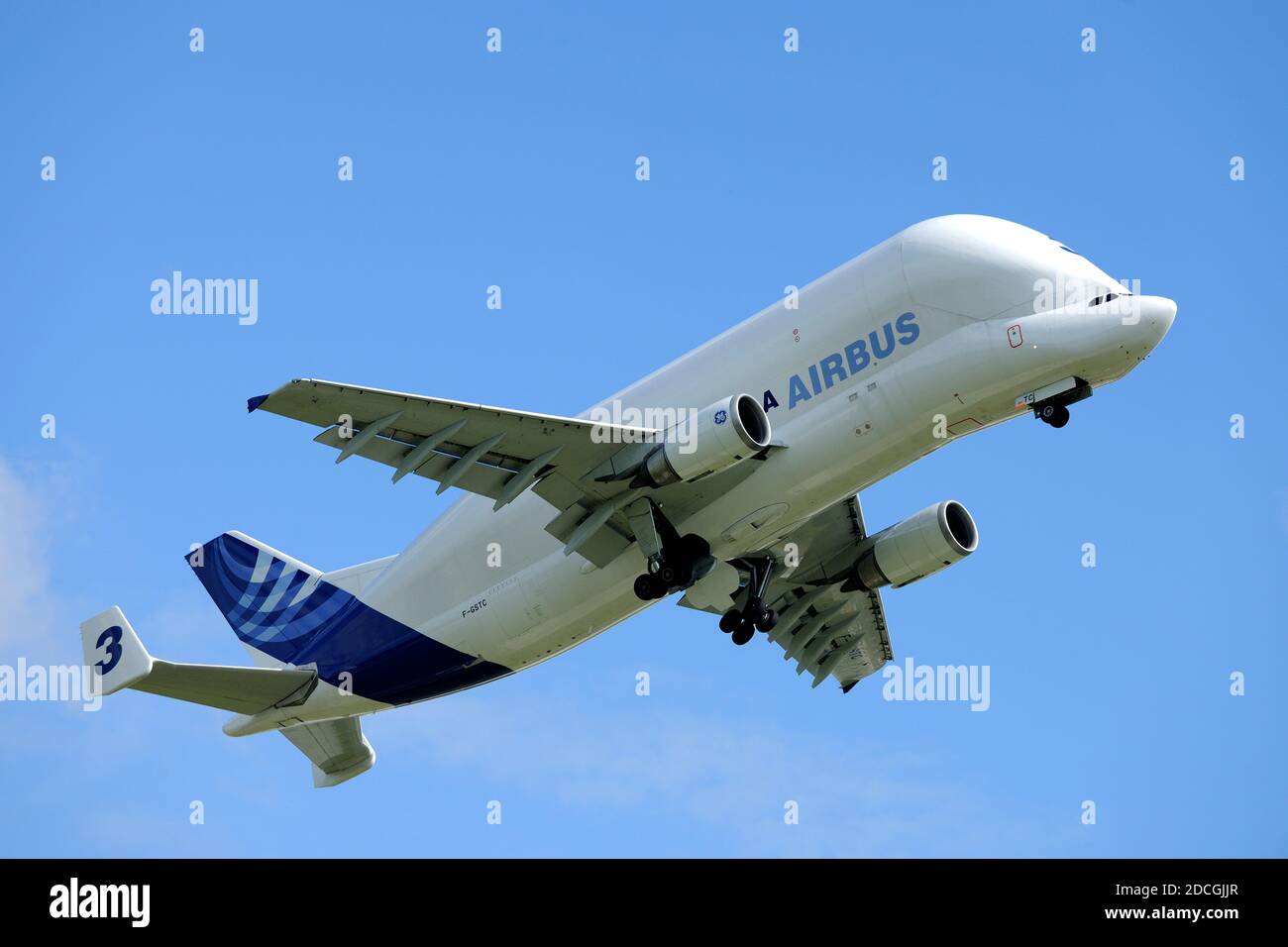 Airbus A300-600ST Beluga Super Transporter aircraft taking off from ...