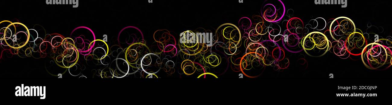 Fantastic circle panorama background design illustration Stock Photo ...