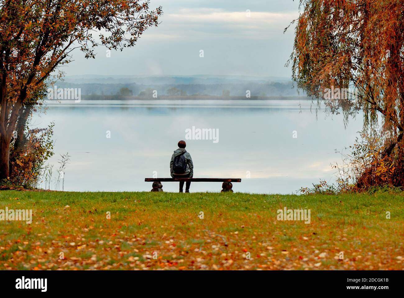 Kanyavar island Little balaton area in Hungary. Famous natural reeved ...