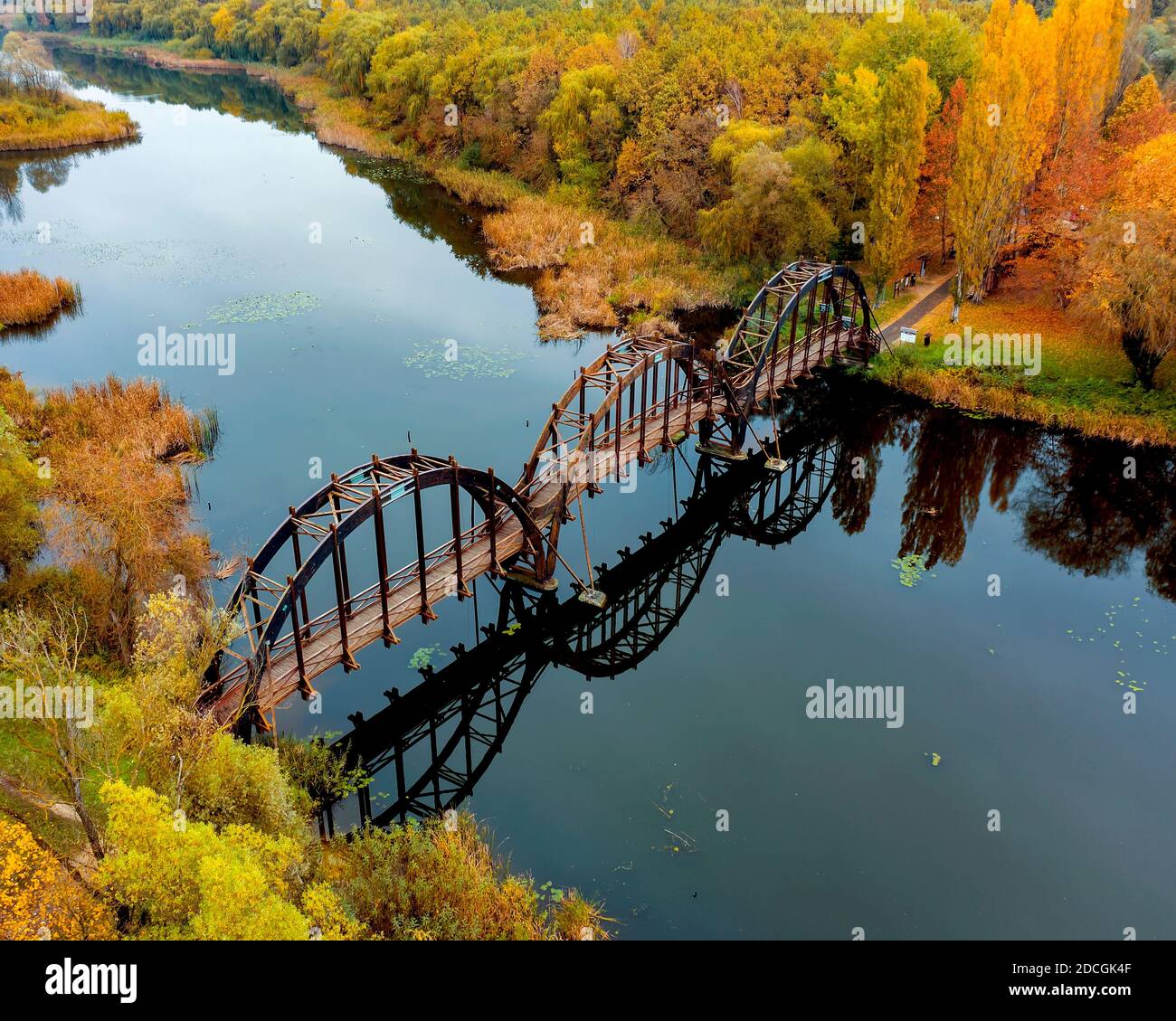 Kanyavar island Little balaton area in Hungary. Famous natural reeved ...