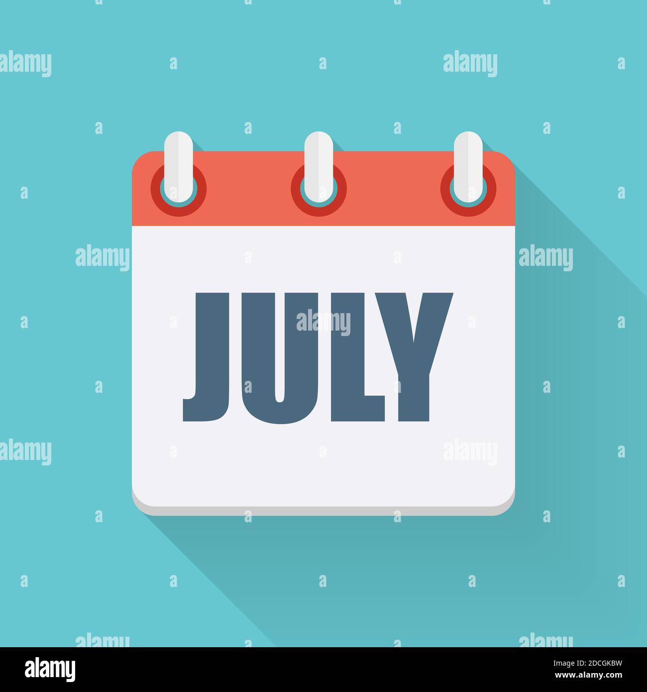 July Dates Flat Icon with Long Shadow. Illustration Stock Photo - Alamy July Dates Flat Icon with Long Shadow. Illustration Stock Photo - Alamy
