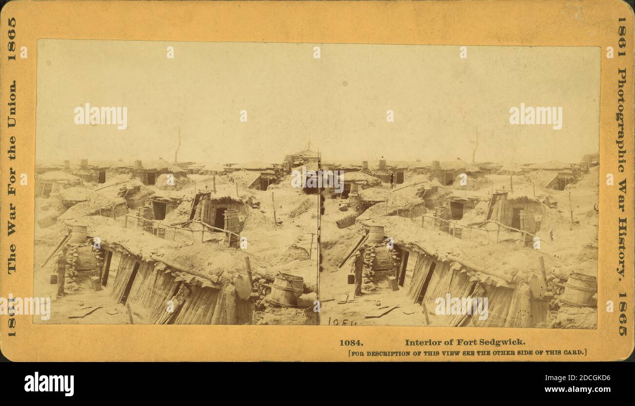 Interior of Fort Sedgwick., Taylor & Huntington, 1861, United States ...
