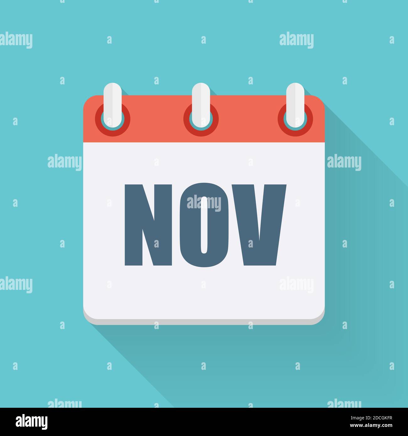 Calendar icon november symbol flat hi-res stock photography and images ...