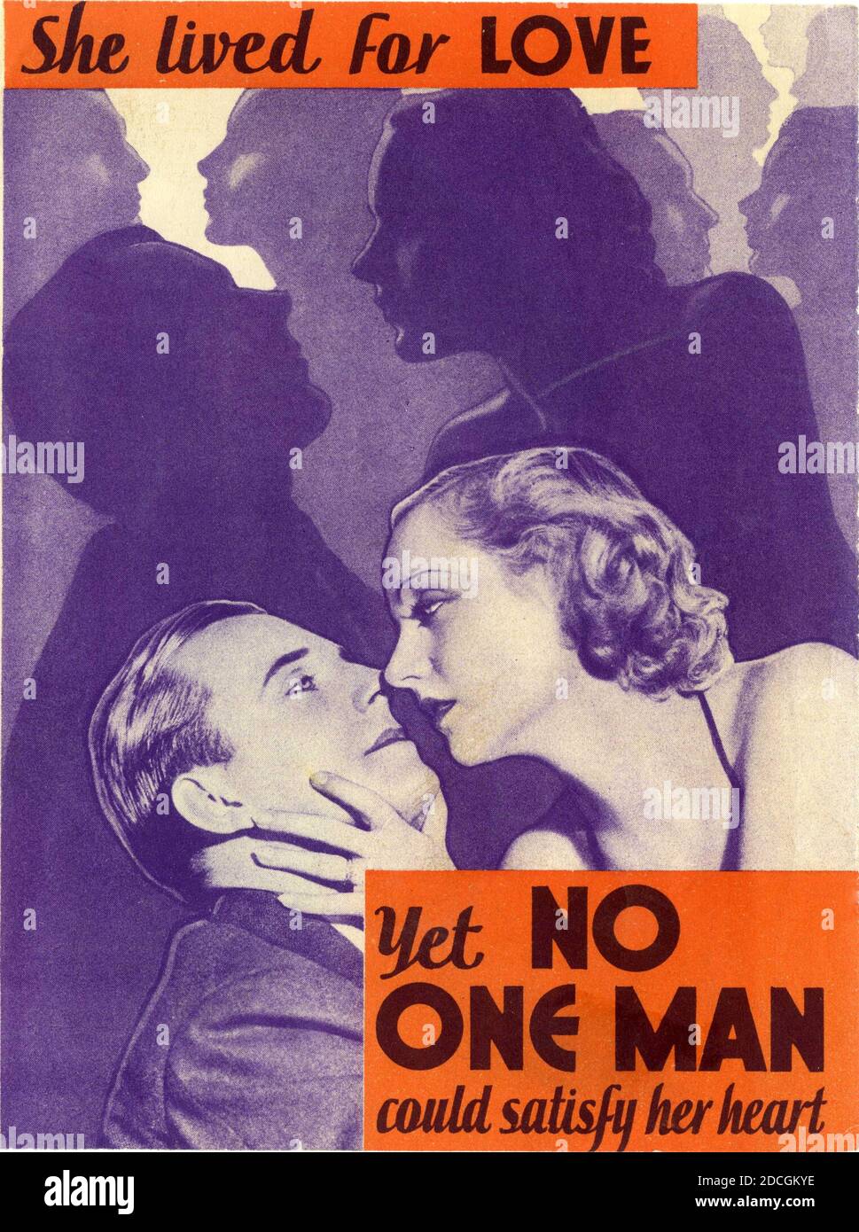 ARTHUR PIERSON and CAROLE LOMBARD in NO ONE MAN 1932 director LLOYD ...