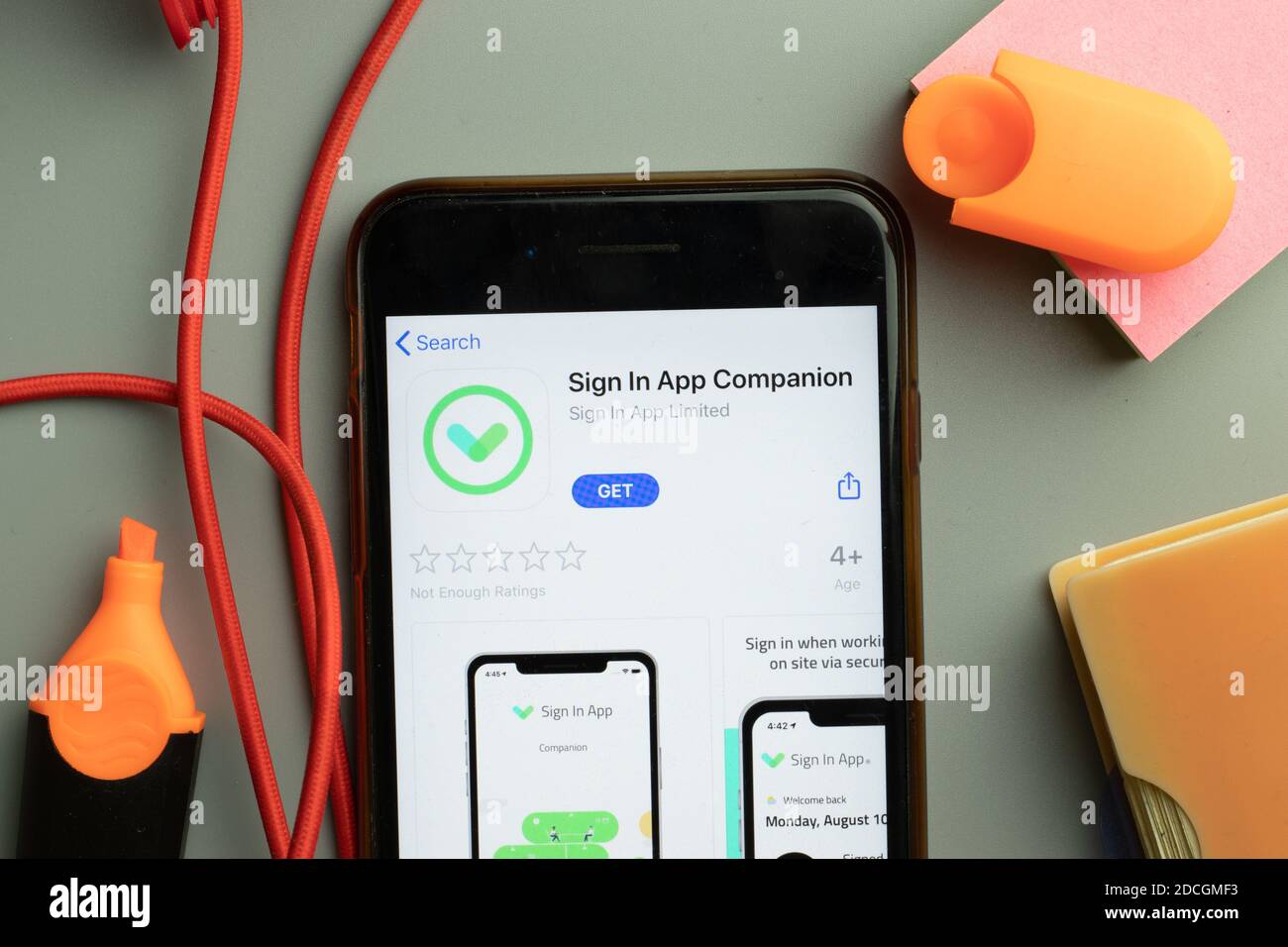 New York, United States - 7 November 2020: Sign In App Companion app ...