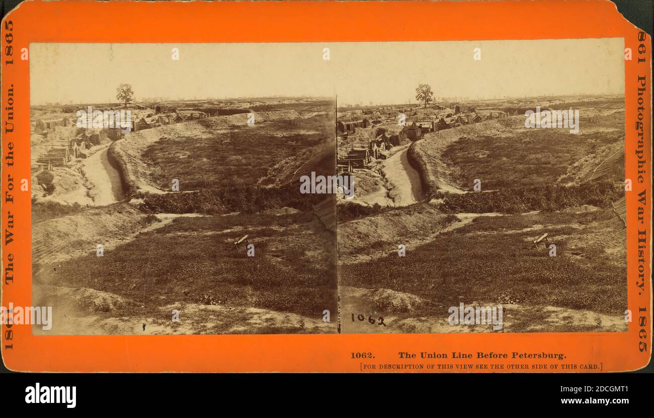 The Union line before Petersburg., Taylor & Huntington, 1861, United ...