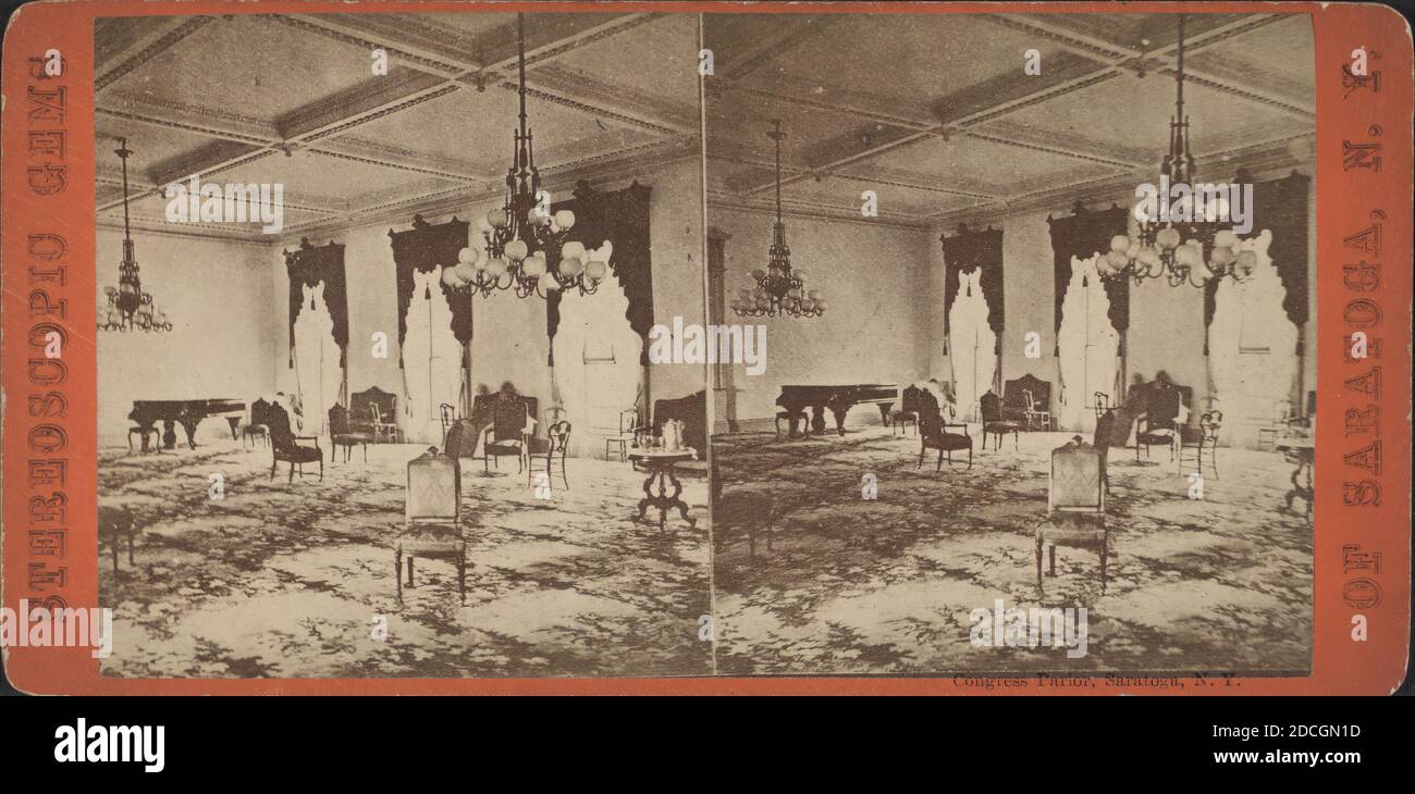 Congress Parlor, Saratoga, N.Y., 1870, New York (State), Saratoga ...