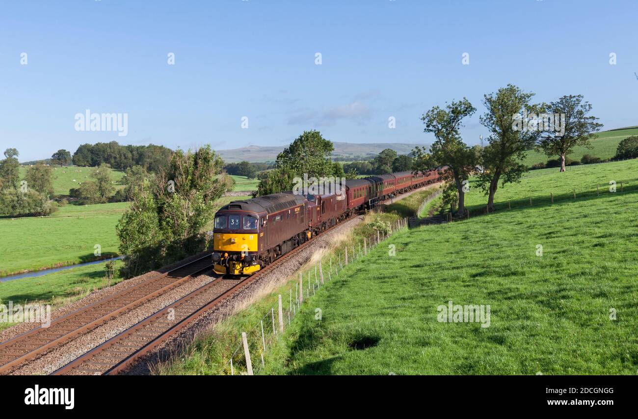 The Scarborough Spa Express charter train passing through the Aire ...