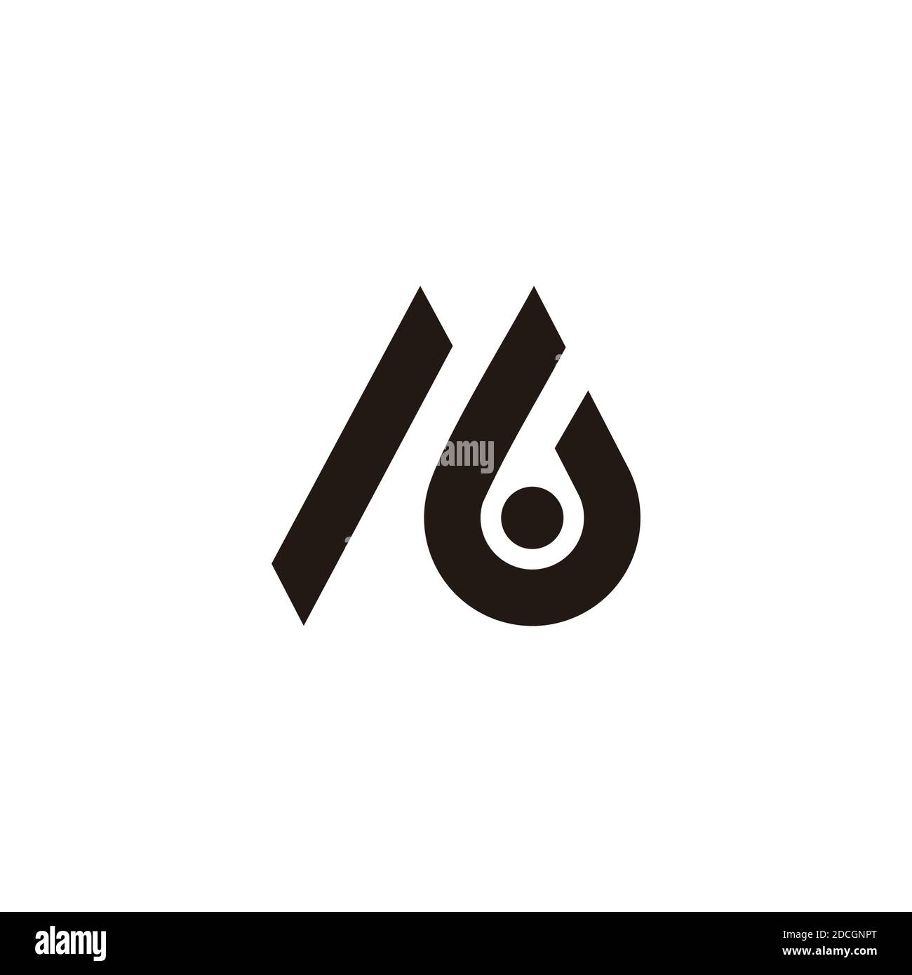 letter mb simple geometric stripes line logo vector Stock Vector Image ...