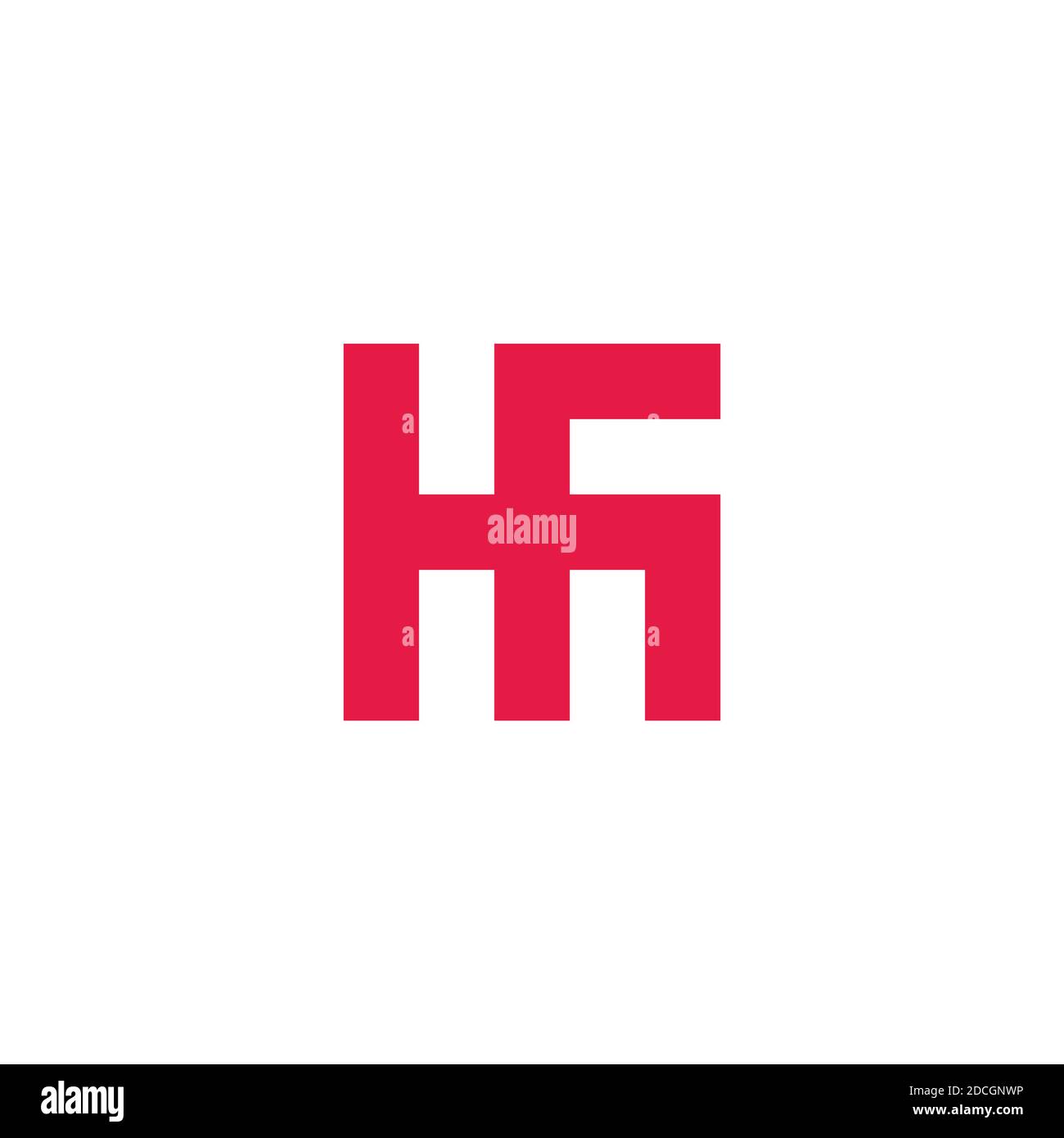 abstract letter hr simple geometric square logo vector Stock Vector ...