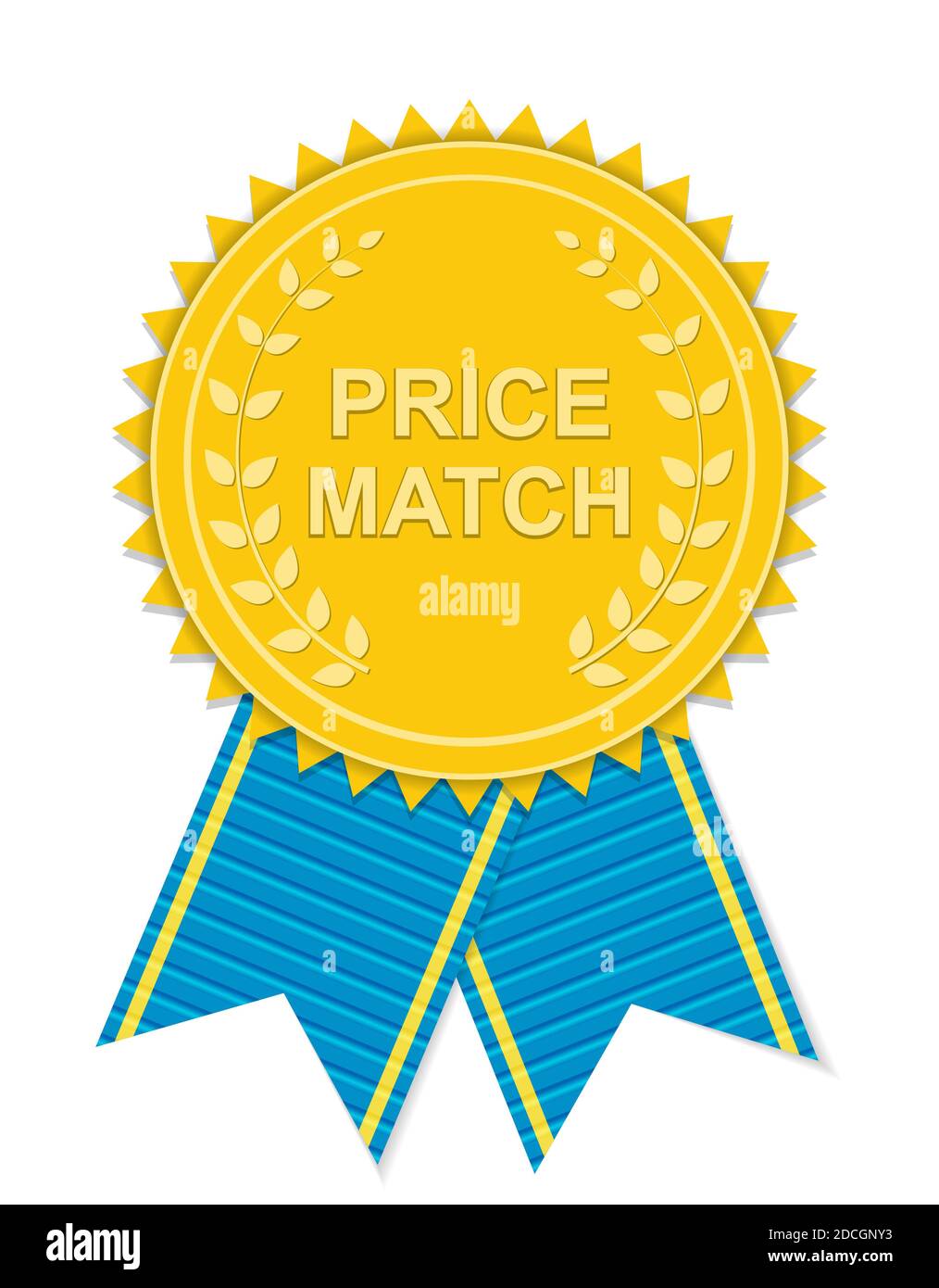 Gold Label Sign Template Illustration Stock Photo - Alamy