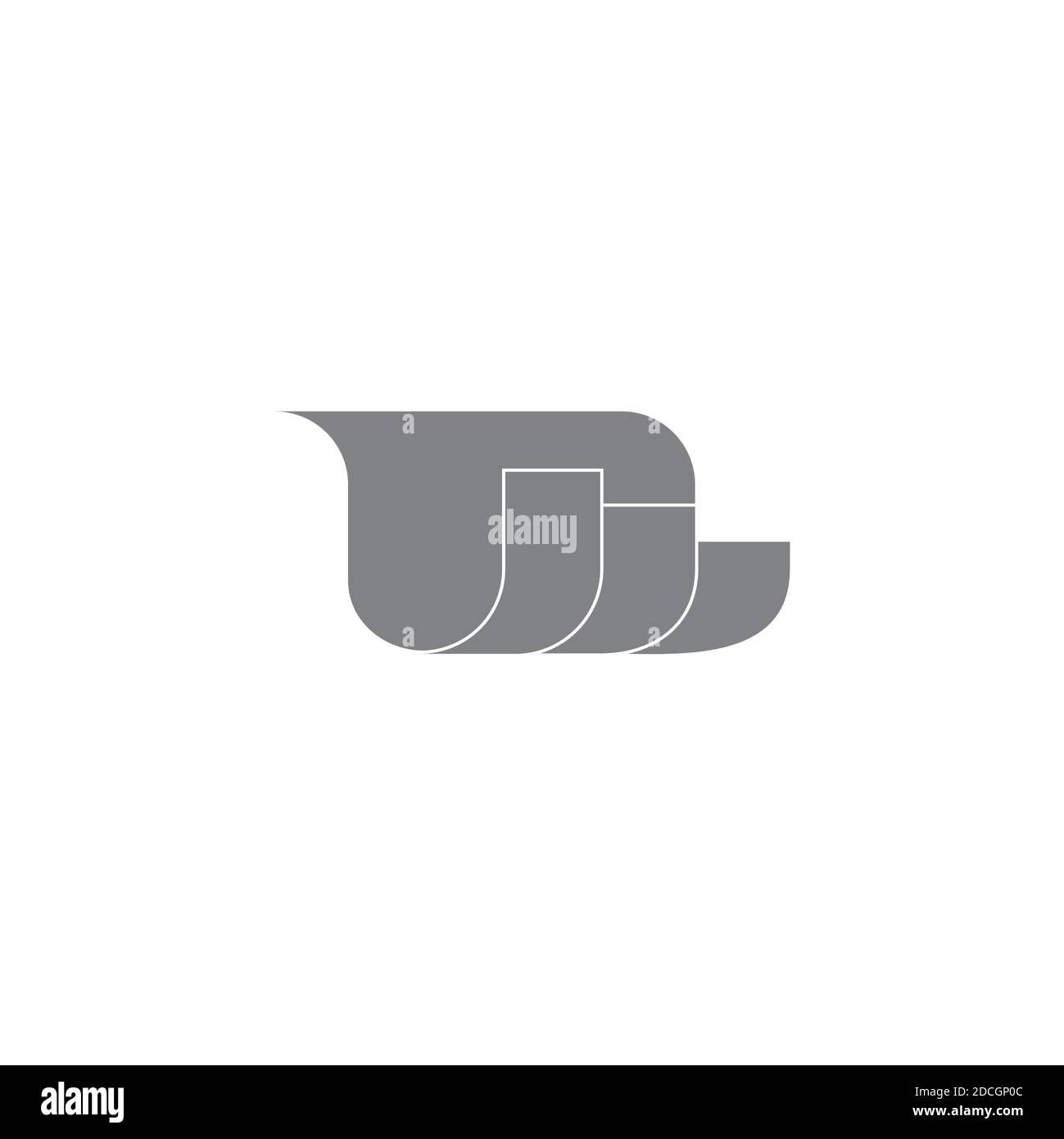 paper curves movement simple flat geometric design vector Stock Vector ...