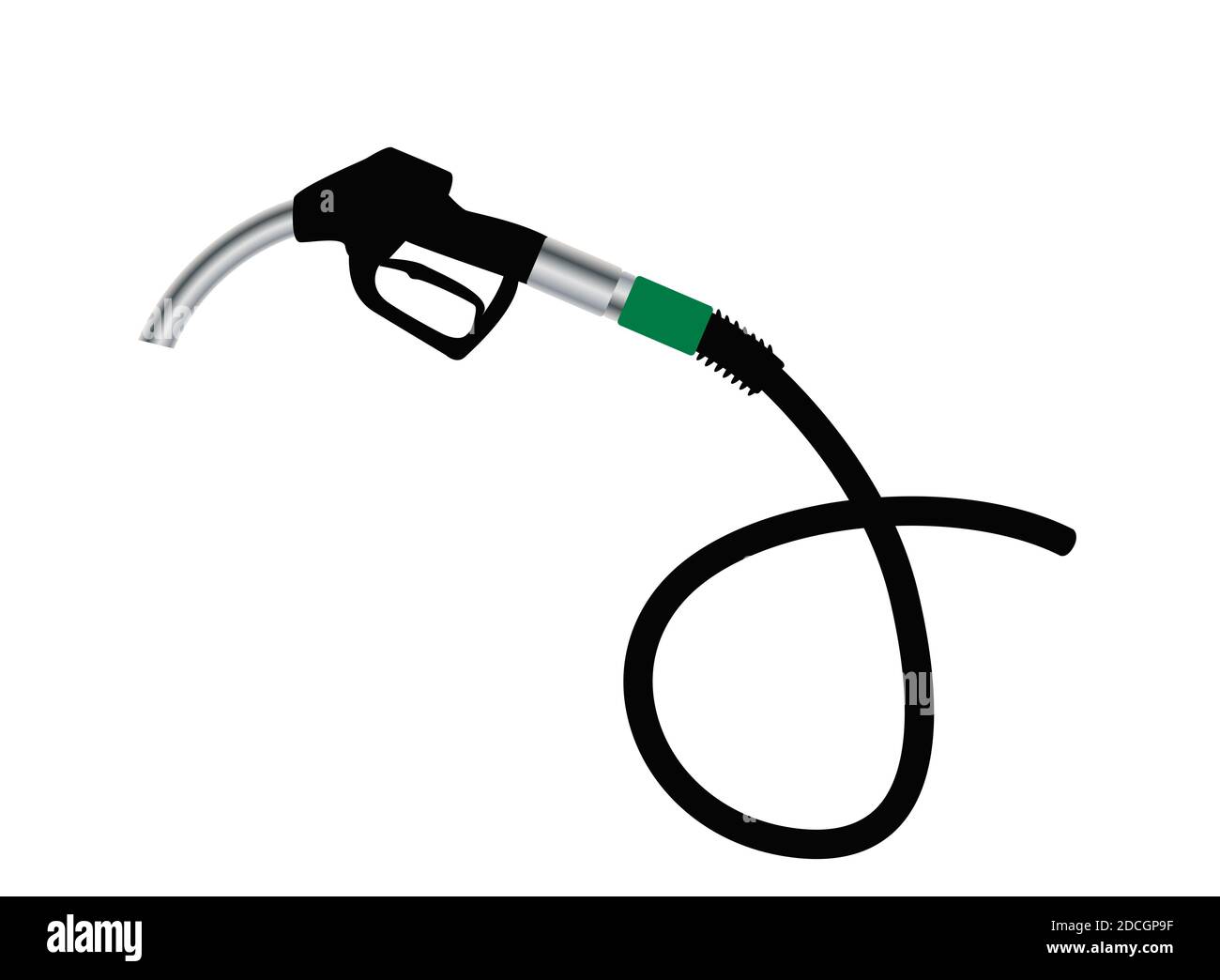 Filling Gun on Refueling the Car. Illustration Stock Photo - Alamy