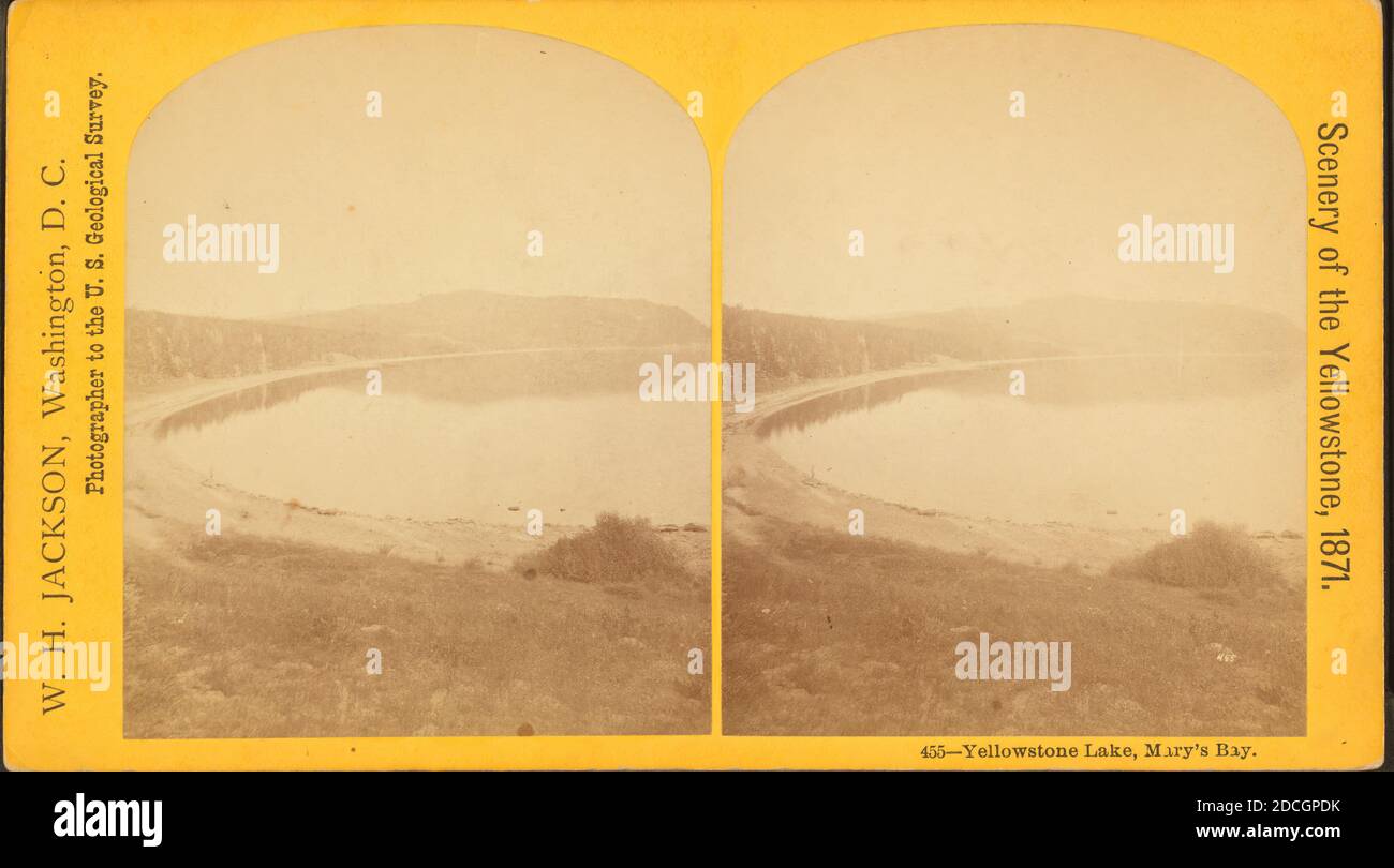 Yellowstone Lake, Mary's Bay., Jackson, William Henry (1843-1942 ...