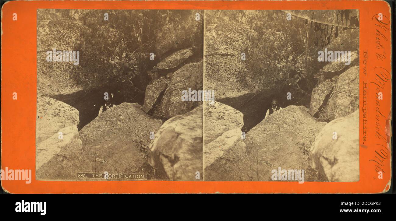 The Fortification., Rocks, Men, New Hampshire, Monadnock, Mount (N.H ...