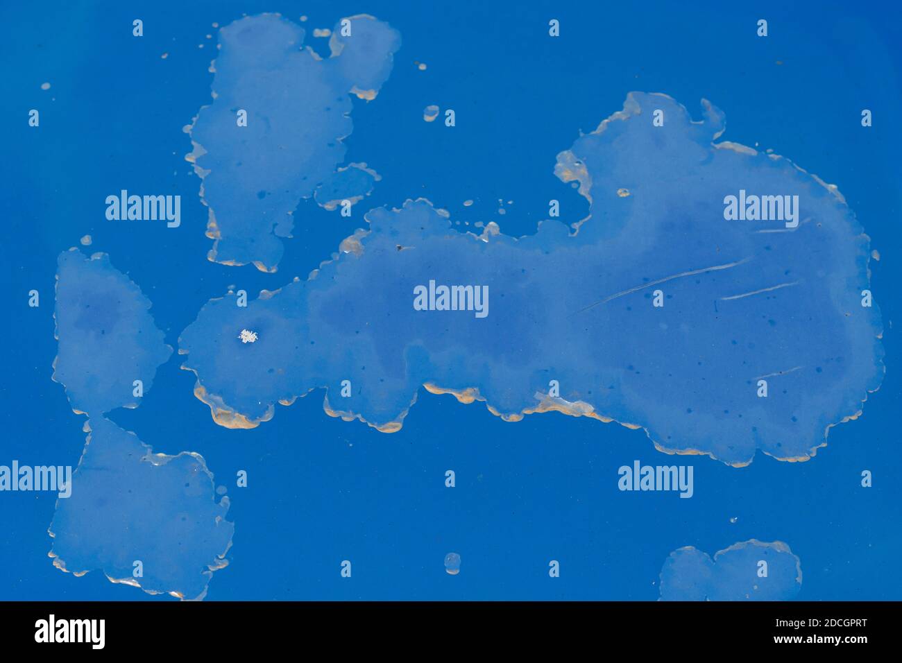 Peeling and flaking paint on car body chassis, delamination Stock Photo ...
