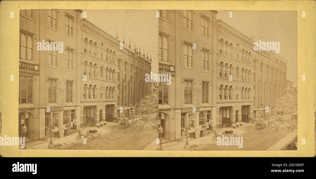 Street view of Cincinnati with buildings., Ohio, Cincinnati (Ohio Stock ...