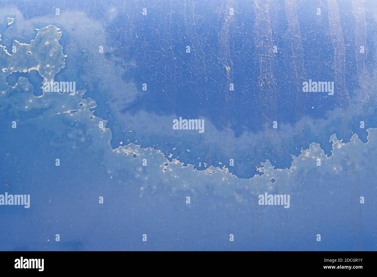 Peeling and flaking paint on car body chassis, delamination Stock Photo ...