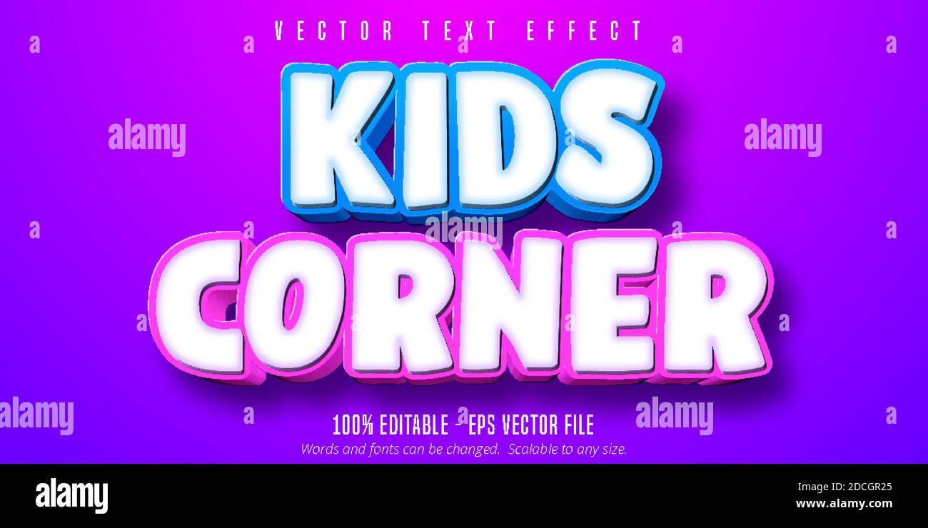 Kids corner sign Stock Vector Images - Alamy